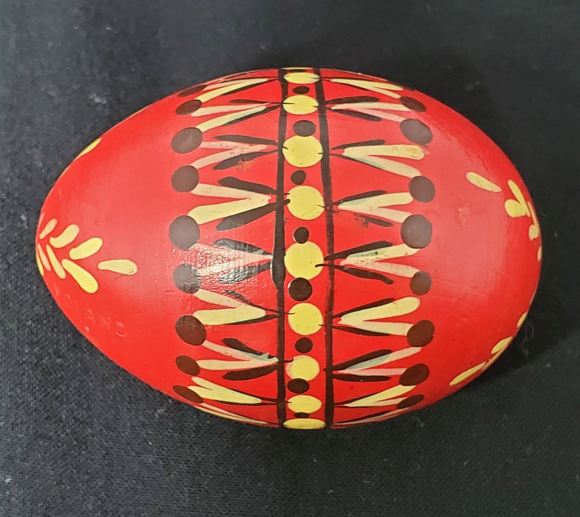 Wood Hand Painted Easter Eggs Eastern European Style Hand - Etsy
