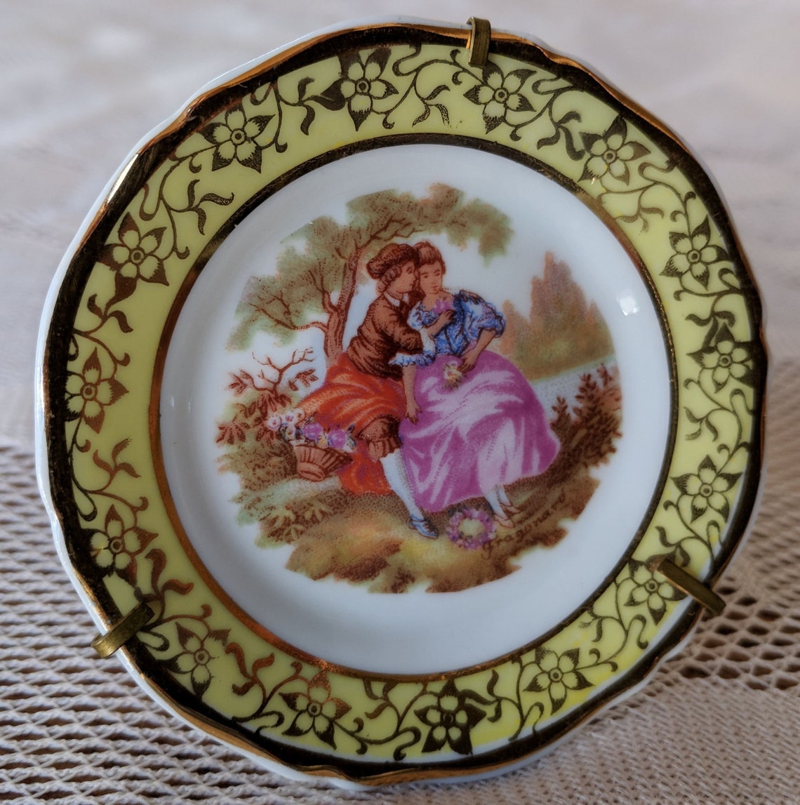 Miniature Gilt-edged Plate Limoges France Meissna Gold - Etsy