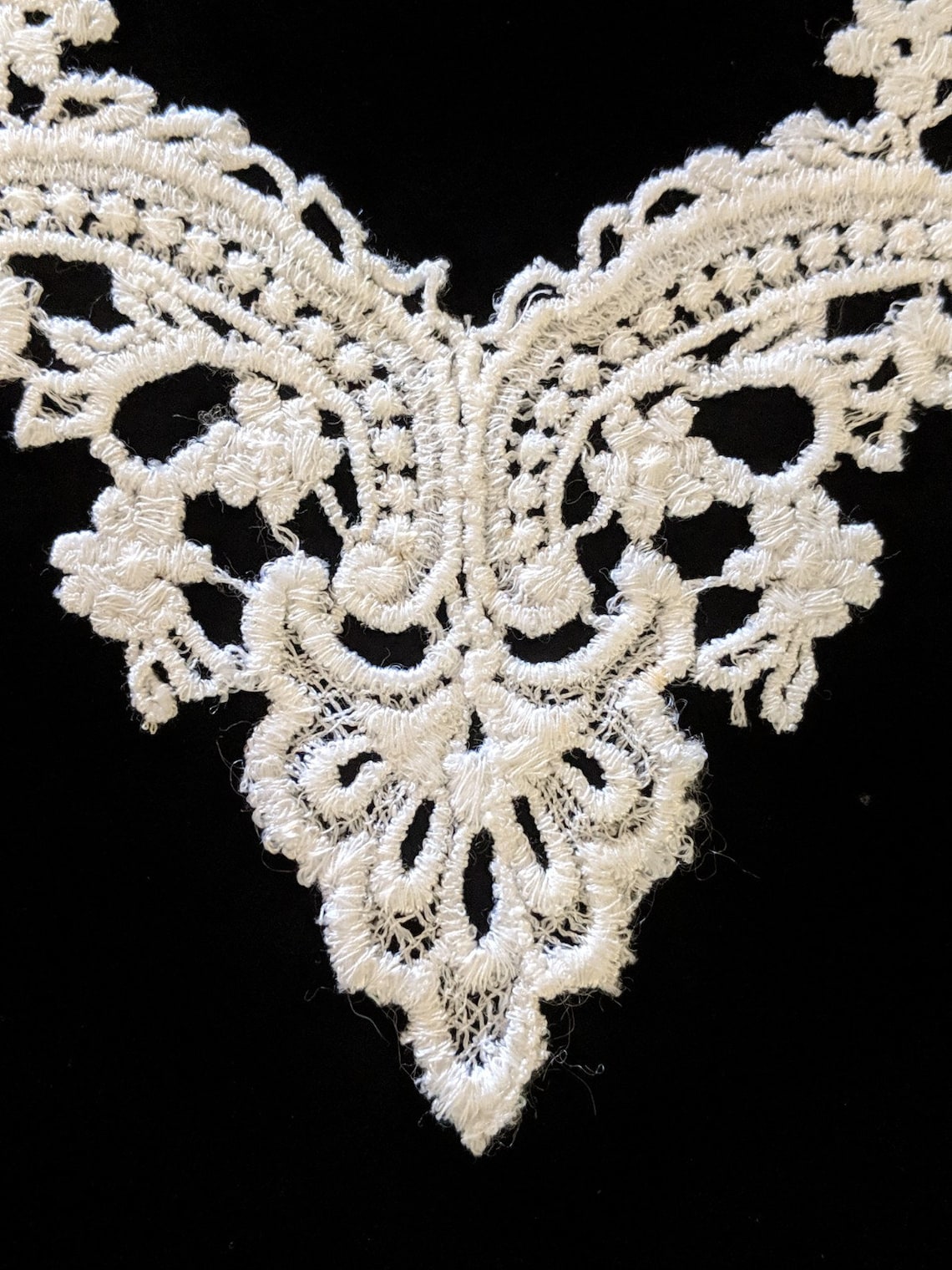 Vintage Lace Neck Pieces Mother/daughter Dress Neckline | Etsy