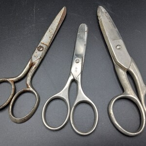 3 Pair Small Linemen, Sewing & Paper Scissors , 4-5