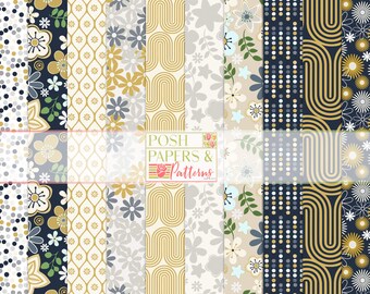 Flower Scrapbook Paper Scrapbook Paper Digital Scrapbook - Etsy