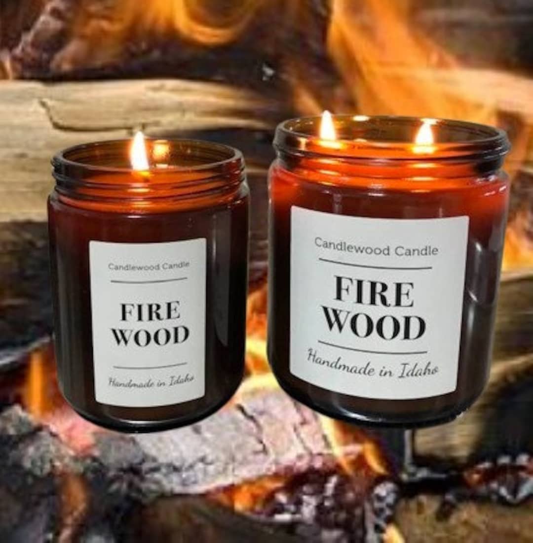 FIREWOOD - Authentic Wood Fire Scent Cotton Wick Candle - Simply Like ...