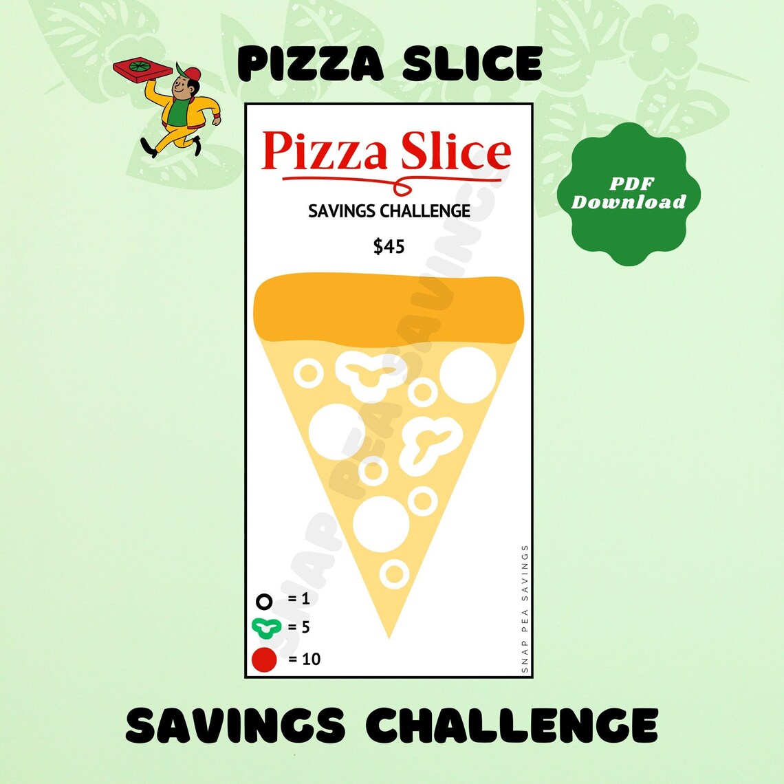 Pizza Slice Savings Challenge - A6 Challenge - Low Budget - Mini ...