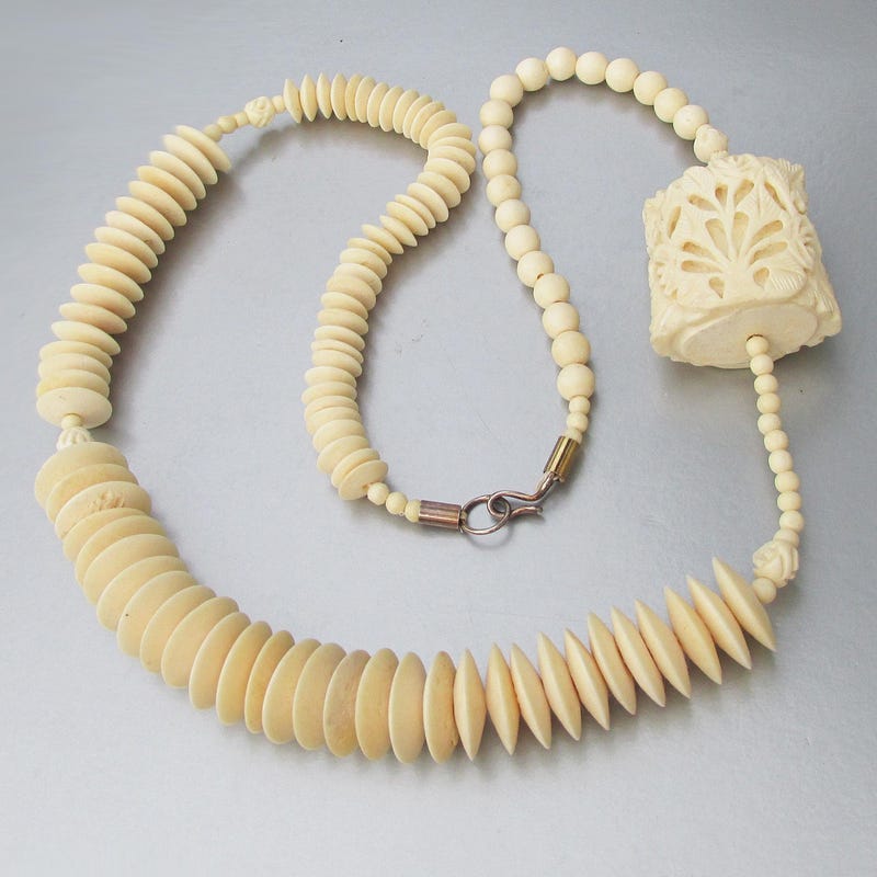Genuine Ivory Jewelry - Etsy