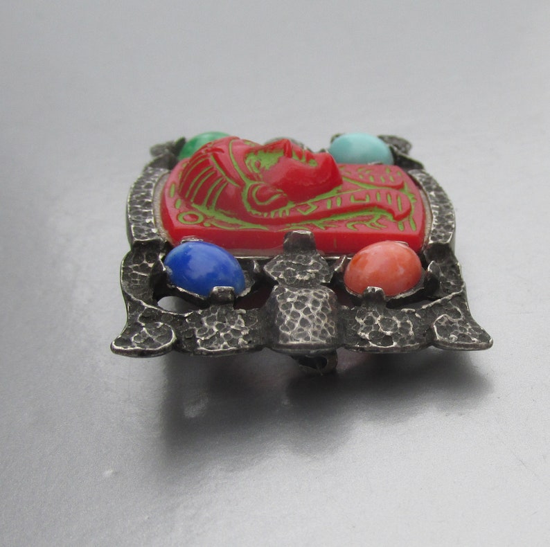 Max Neiger Vintage Egyptian Revival Czech Glass Egyptian - Etsy