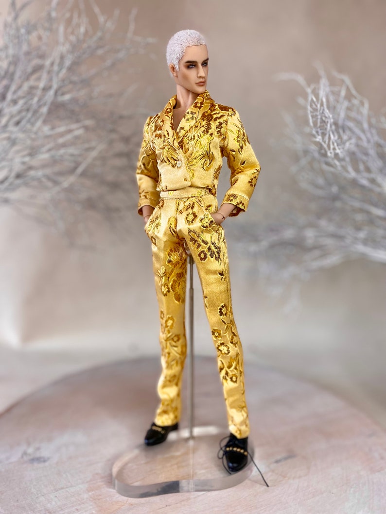 Brocade Suit for 12” Male Dolls - Etsy