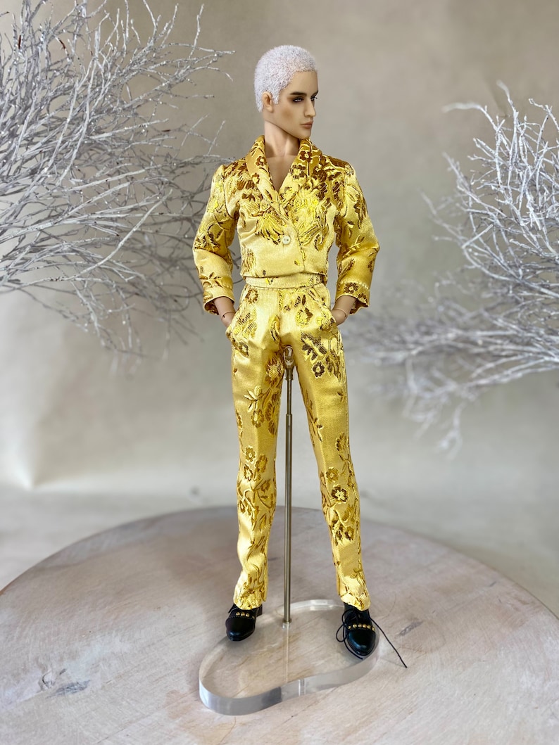 Brocade Suit for 12” Male Dolls - Etsy