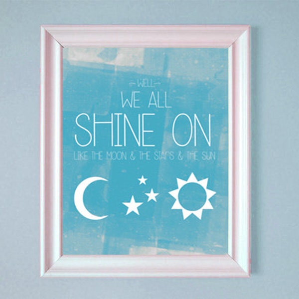 We All Shine On - Etsy