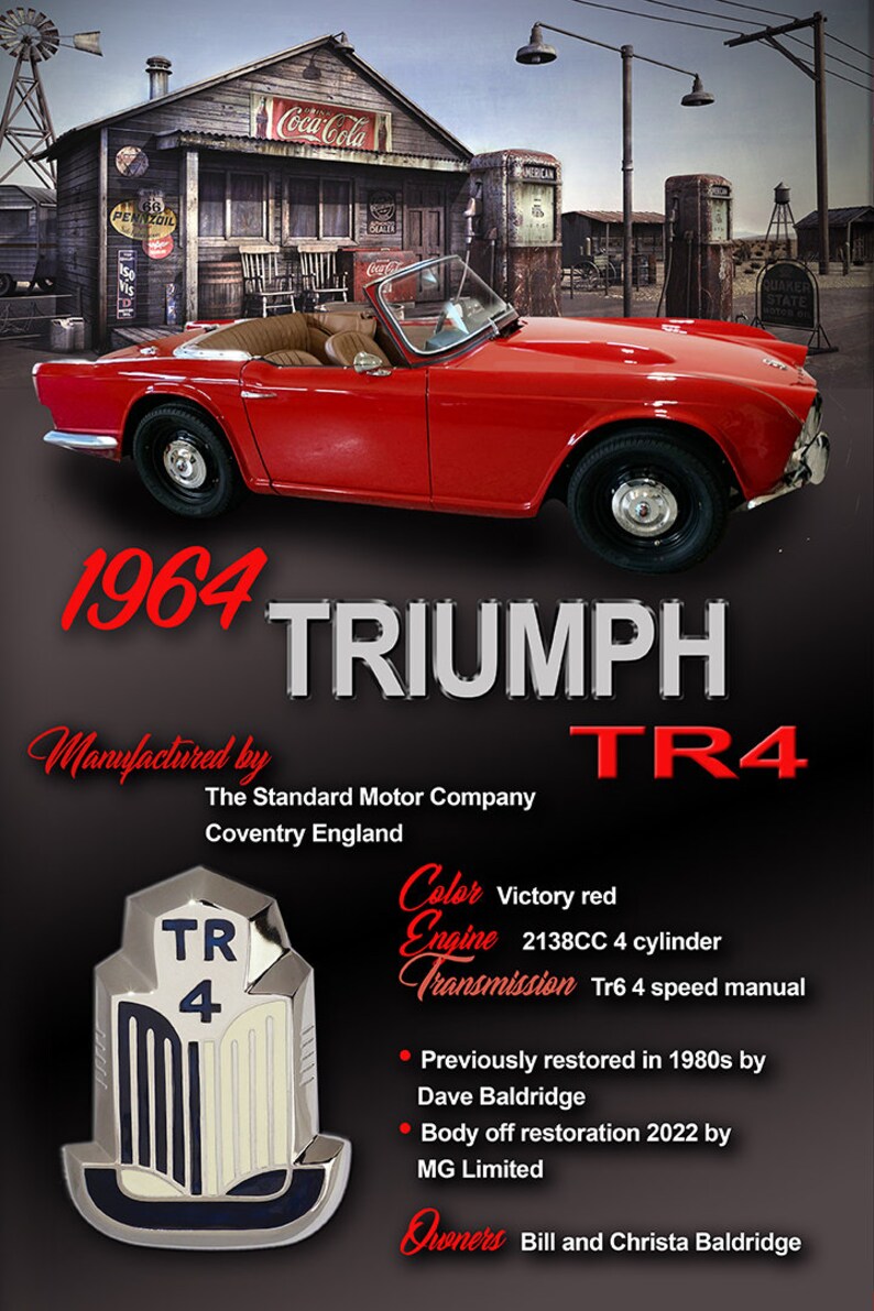 Car Show Display Signs for Your Classic Car, Corvette, Camaro, Chevy ...