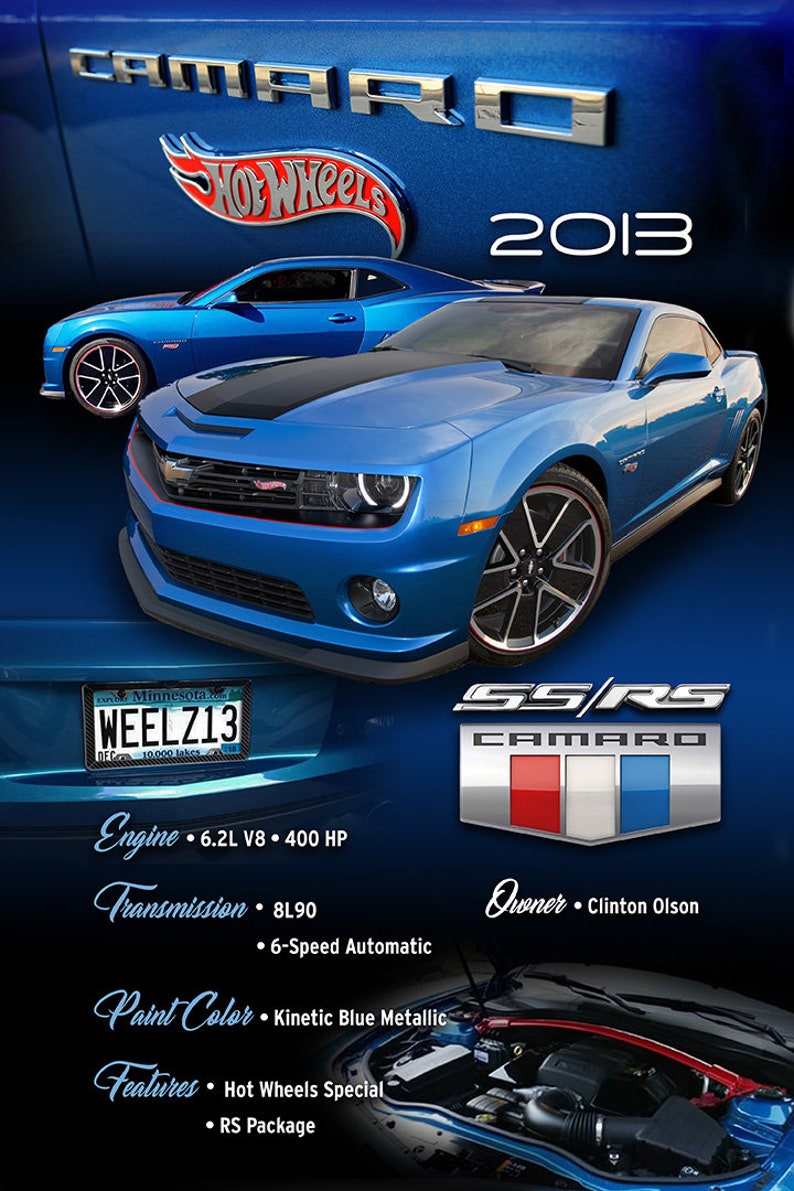 Car Show Display Signs for Your CAMARO - Etsy