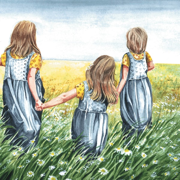 Three Little Boys brothers Painting - Etsy