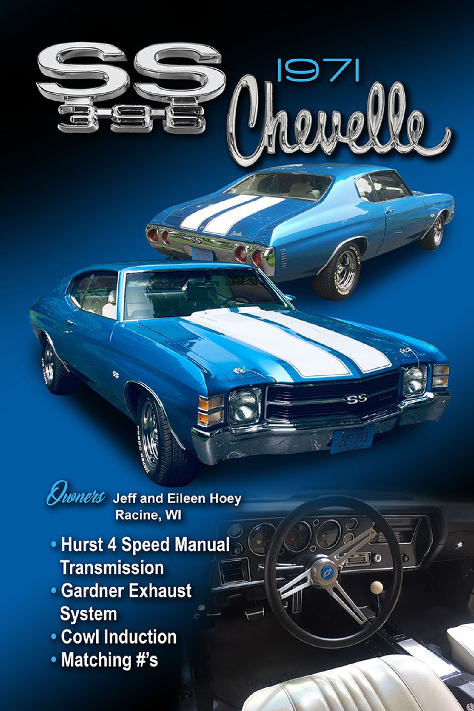 Car Show Display Signs for Your Show Car. Mustang, Ford, Chevy ...