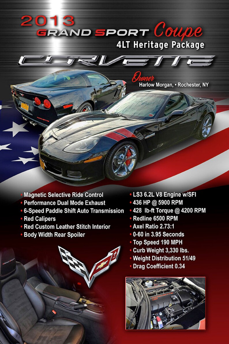 CORVETTE SHOW SIGNS - Etsy
