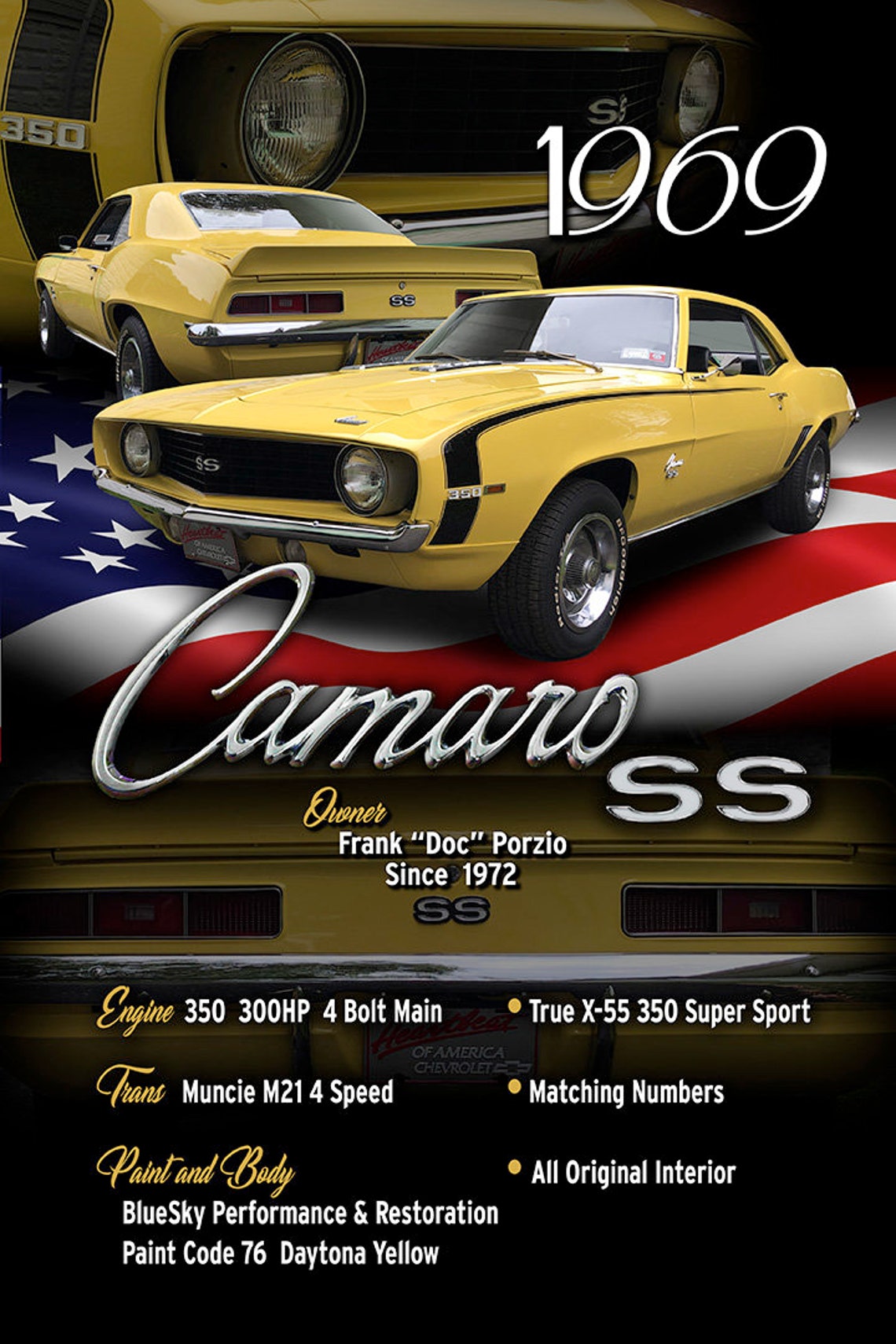 Car Show Display Signs for Your CAMARO - Etsy