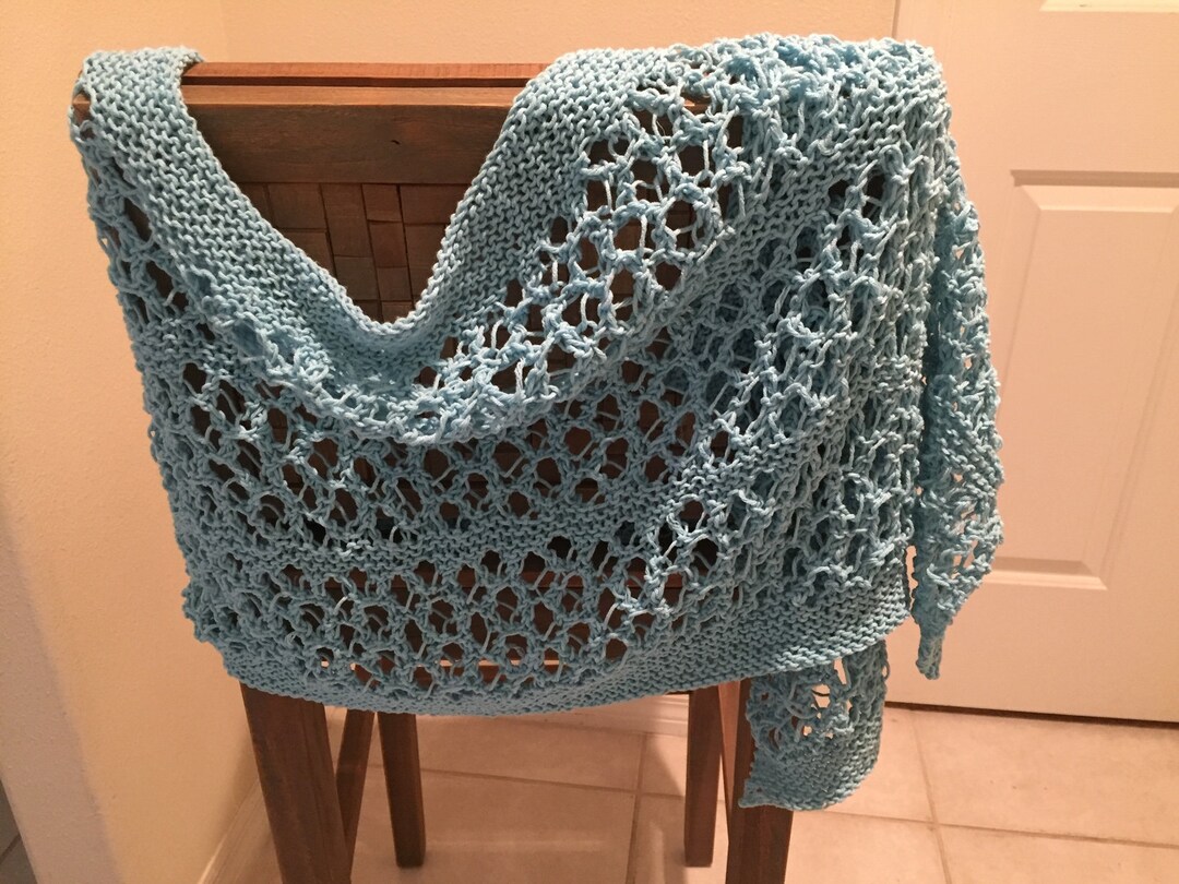 Sky Blue Sea Shawl Pattern - Etsy