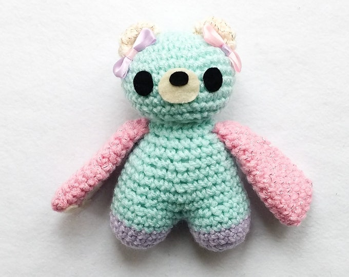 Stitches the Crochet Bear Amigurumi Toy - Etsy