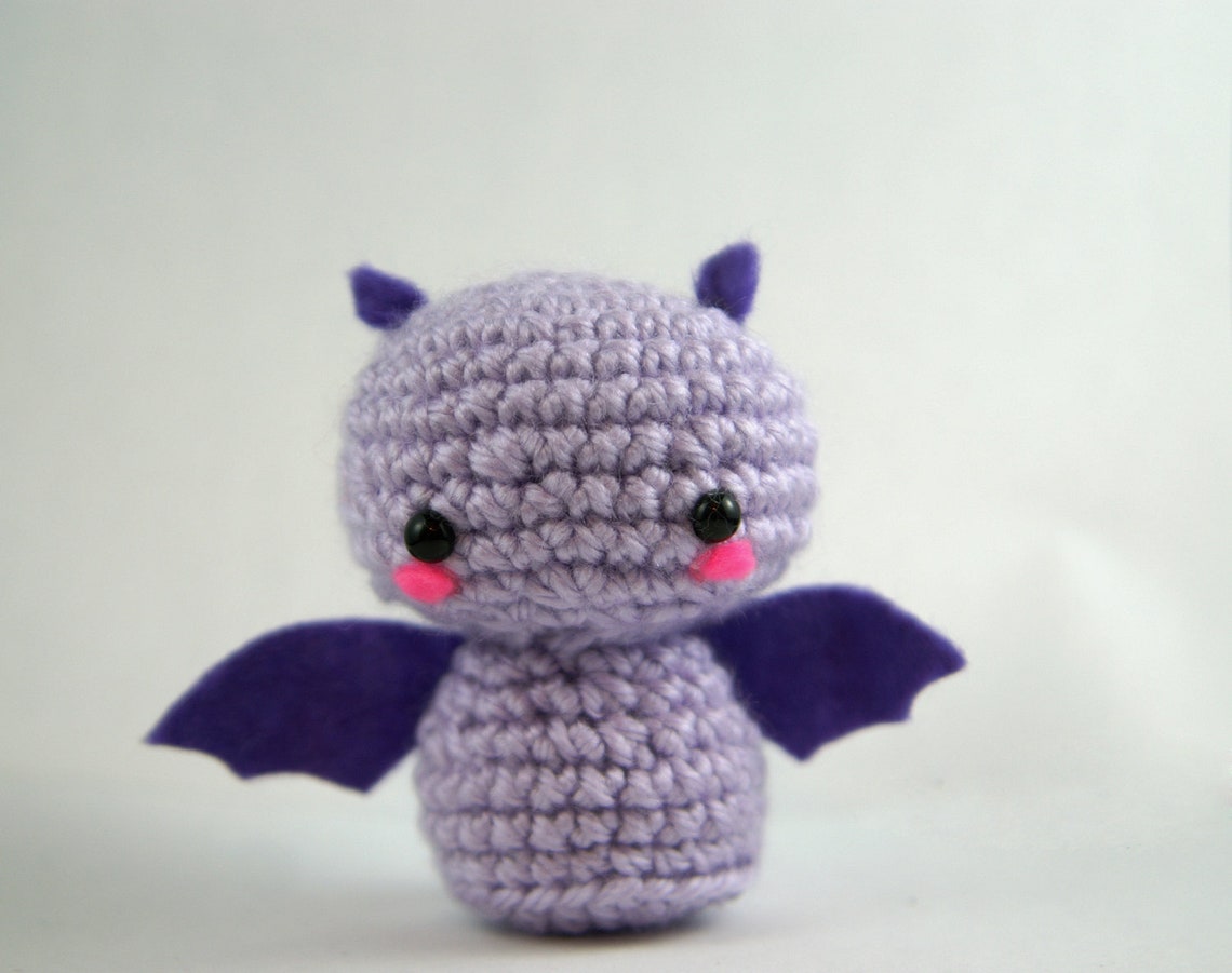 Crochet Fritz the Fruit Bat, Amigurumi Bat Toy, Bat Plush Handmade - Etsy