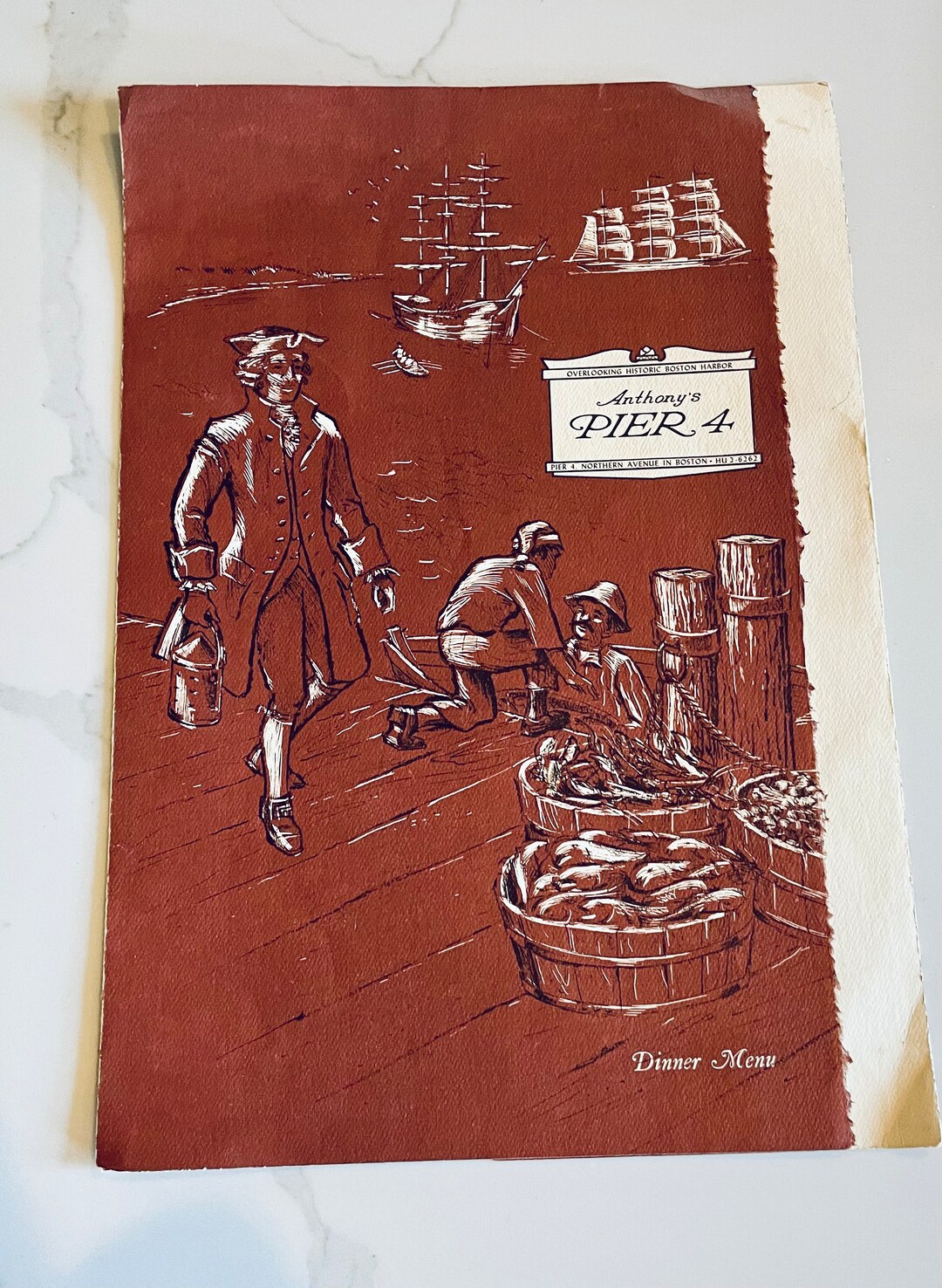 Vintage Historic Boston Restaurant Anthonys Pier 4 Menu - Etsy