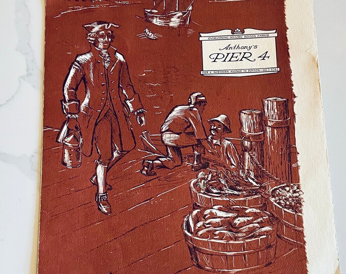 Vintage Historic Boston Restaurant Anthony’s Pier 4 Menu - Etsy