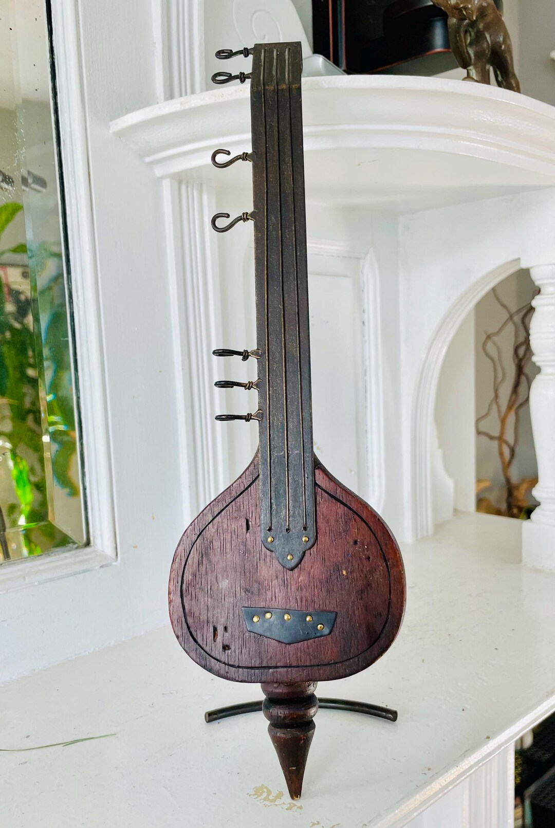 Sitar Guitar Home Accent Table Decor Musical Instrument Decor - Etsy