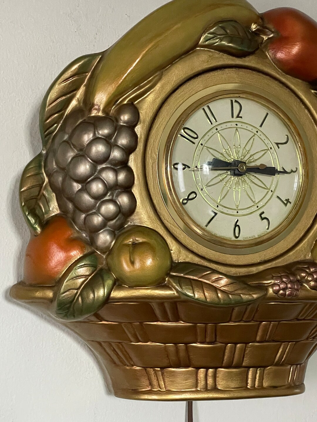 Vintage Lanshire Fruit Clock 1970’s Decor - Etsy
