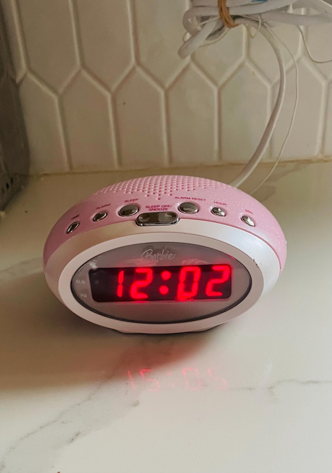 Barbie AM FM Alarm Clock Radio Model BE-622 - Etsy