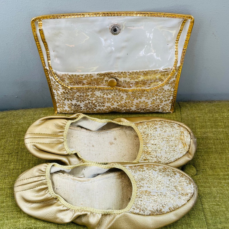 Gold Slippers - Etsy