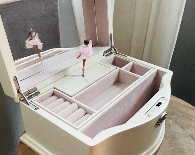 Vintage Pottery Barn Ballerina Jewelry Box Swan Lake Music Box - Etsy