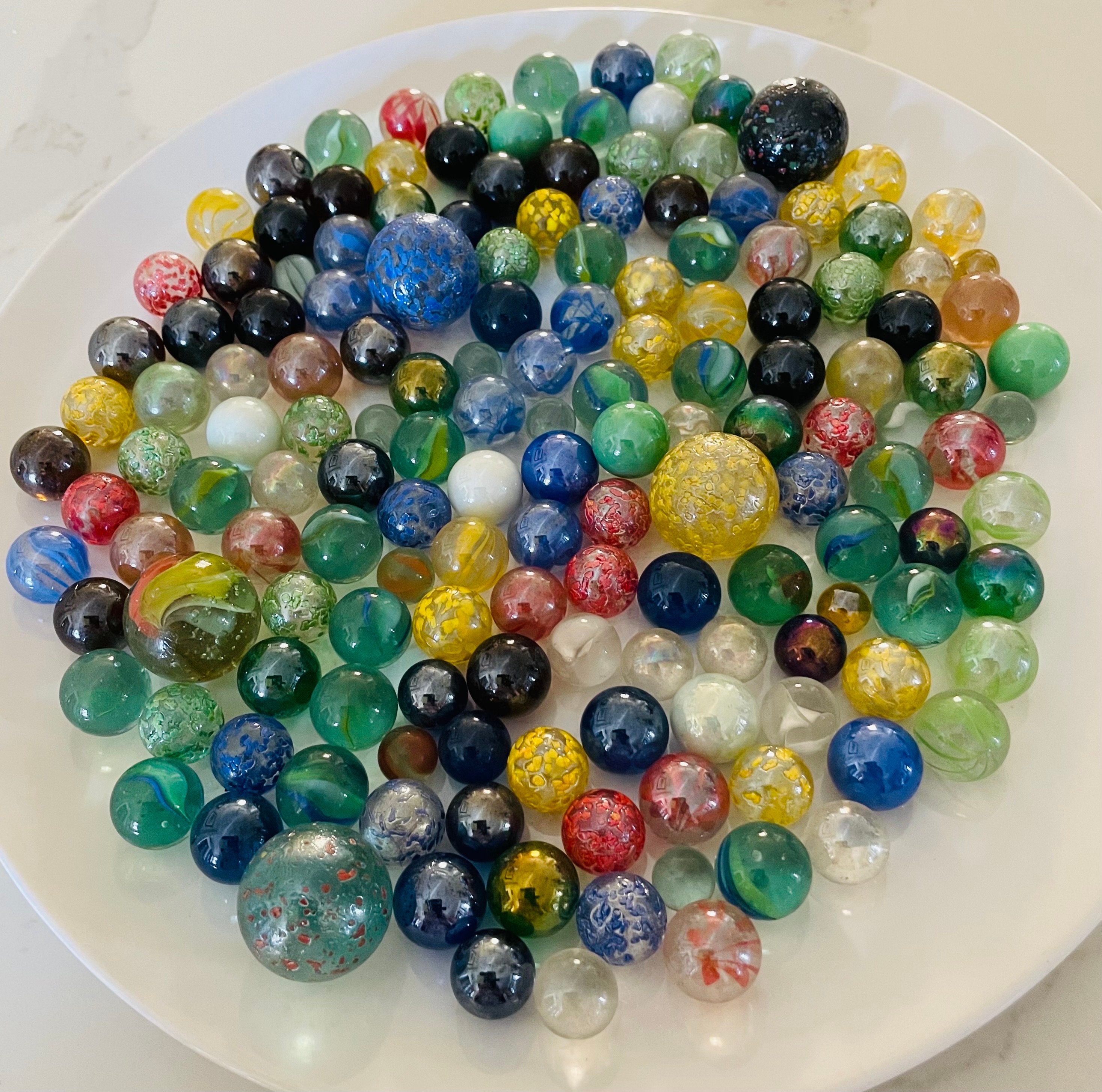 Vintage Lot of 150 Glass Marbles - Etsy