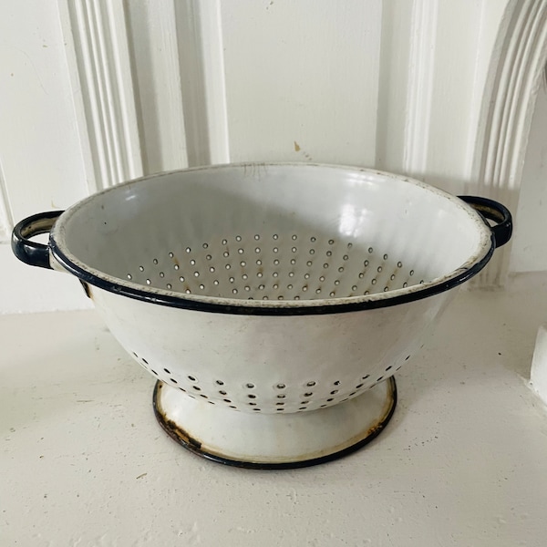 Enamel Colander - Etsy