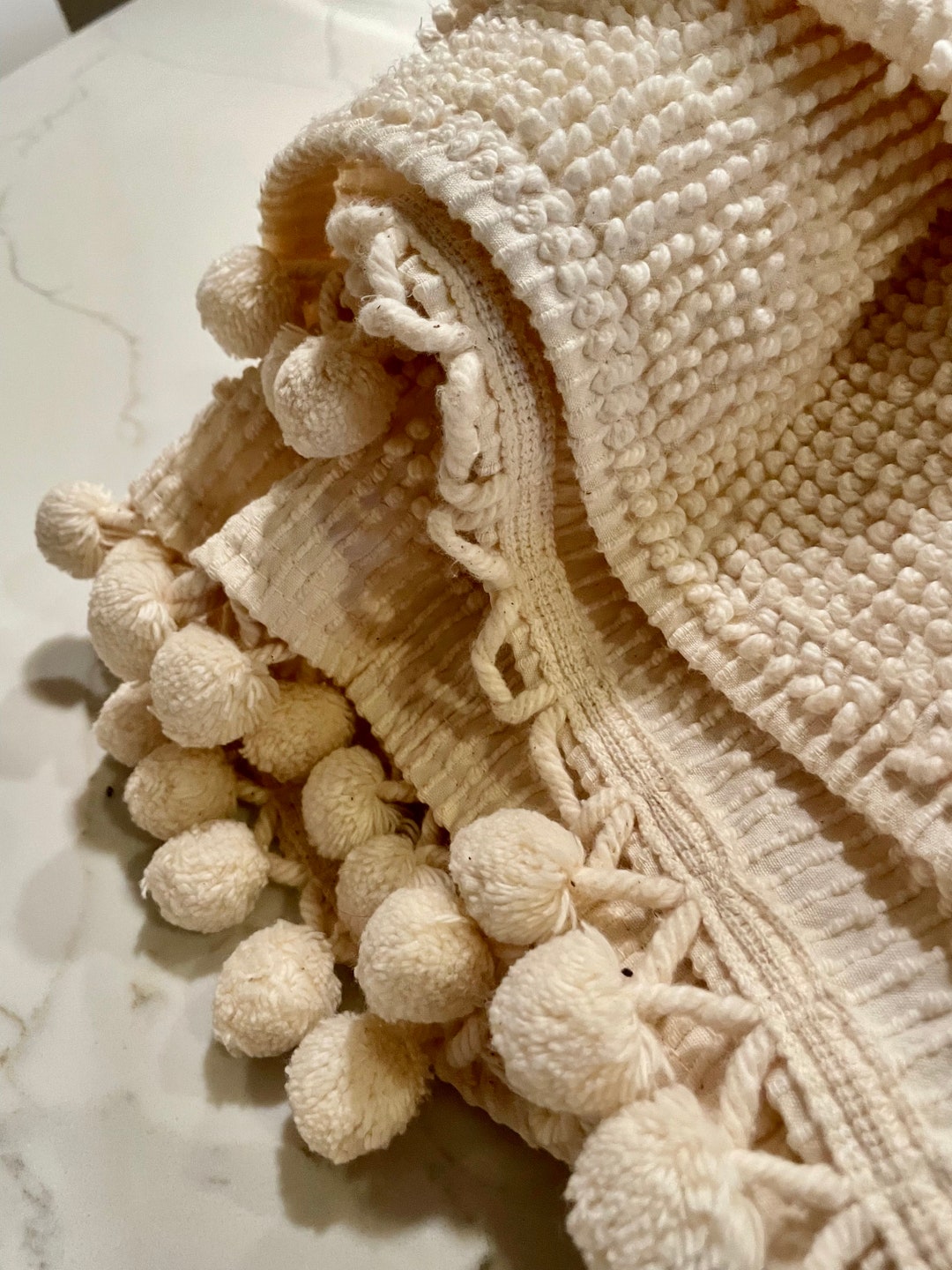 Sale-vintage Bates George Washington Chenille & Pom Pom Fringe ...