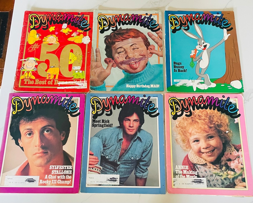 Vintage 1980s Dynamite Magazine Lot: 50th Issue, Pop Culture - Etsy