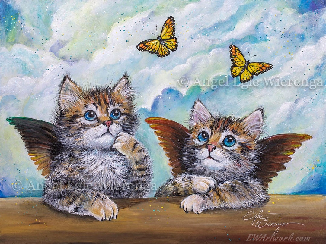 Giclée Prints & CANVASES "the Sistine Kittens", Sistine Madonna, Cat ...