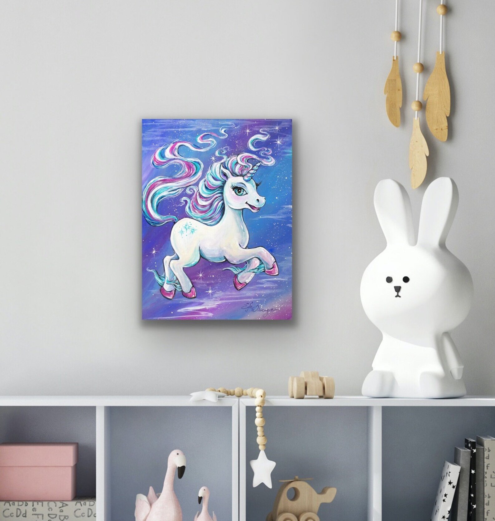 CANVASES 8x 10 unicorn End of - Etsy