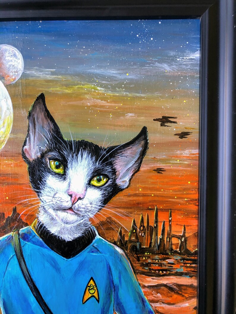 ORIGINAL PAINTING live Long and Purr Cat Art by - Etsy