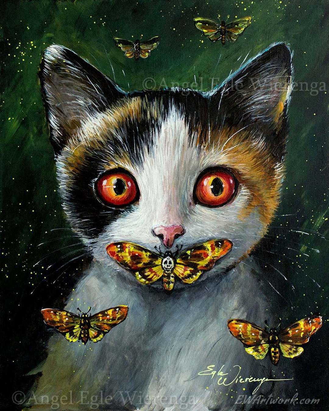 Giclée Prints & CANVASES, "silence of the Cats", Silence of the Lambs ...