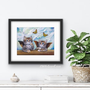 Giclée Prints & CANVASES "the Sistine Kittens", Sistine Madonna, Cat ...