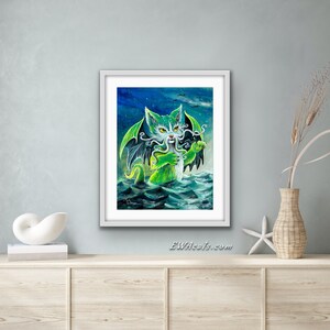 Cthulhu Cat Art Print, Spooky Halloween Wall Decor - Etsy