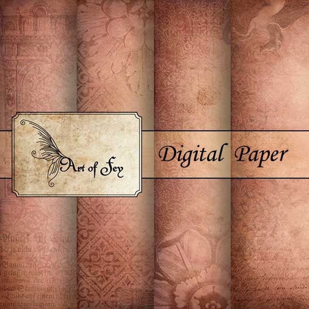 Digital Paper Pack: Antique Paper, Digital Paper Vintage, Printable ...