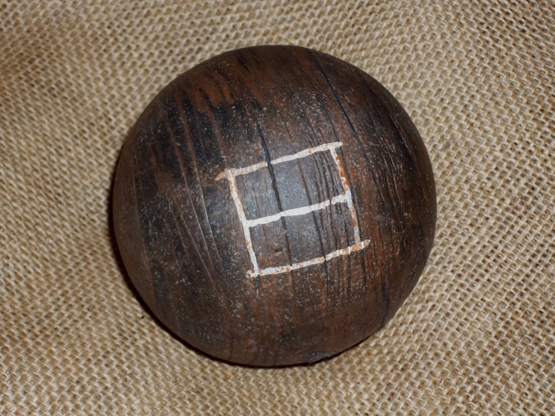 4 Riven Puzzle Ball Hand-painted Poly-resin Ball - Etsy