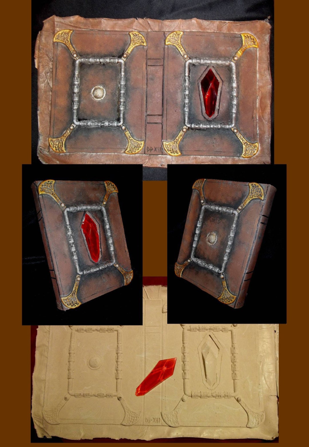 Steampunk Victorian Gothic Book Cover #1 - Raw Latex Casting - Ready to ...