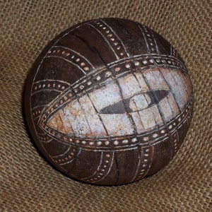 4" Riven Puzzle Ball -- Hand-painted Poly-resin Ball -- Limited Edition ...