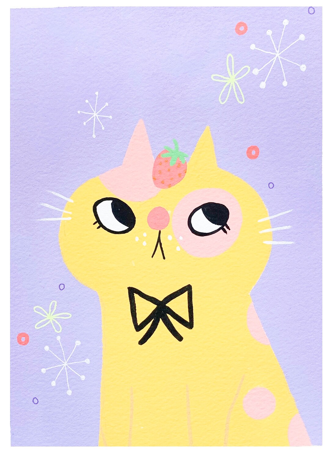 Pink Lemonade Cat Print - Etsy