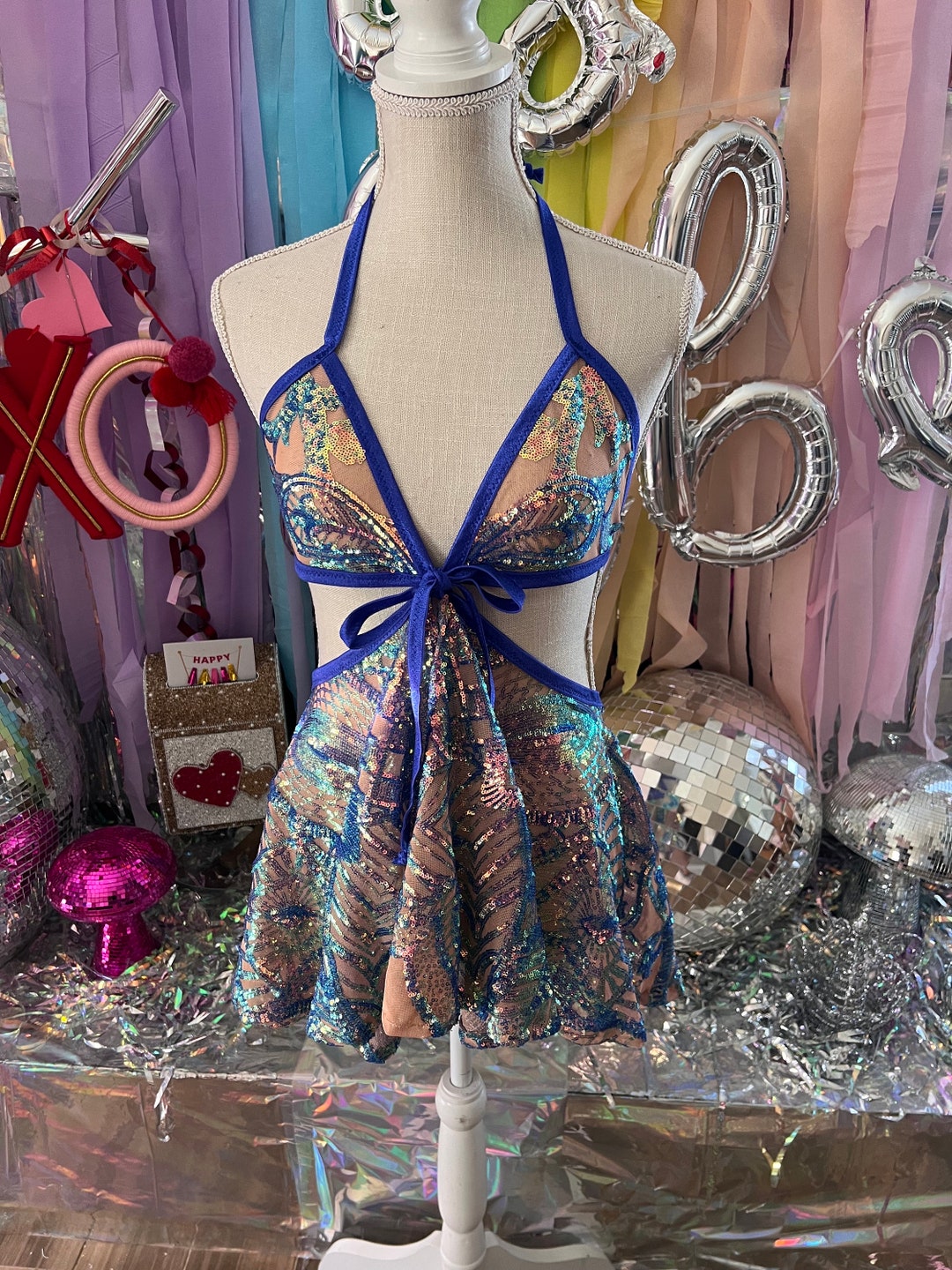 Custom Sequin Set • Build Your Own Rave Wear • Fairy Aesthetic • Rave ...