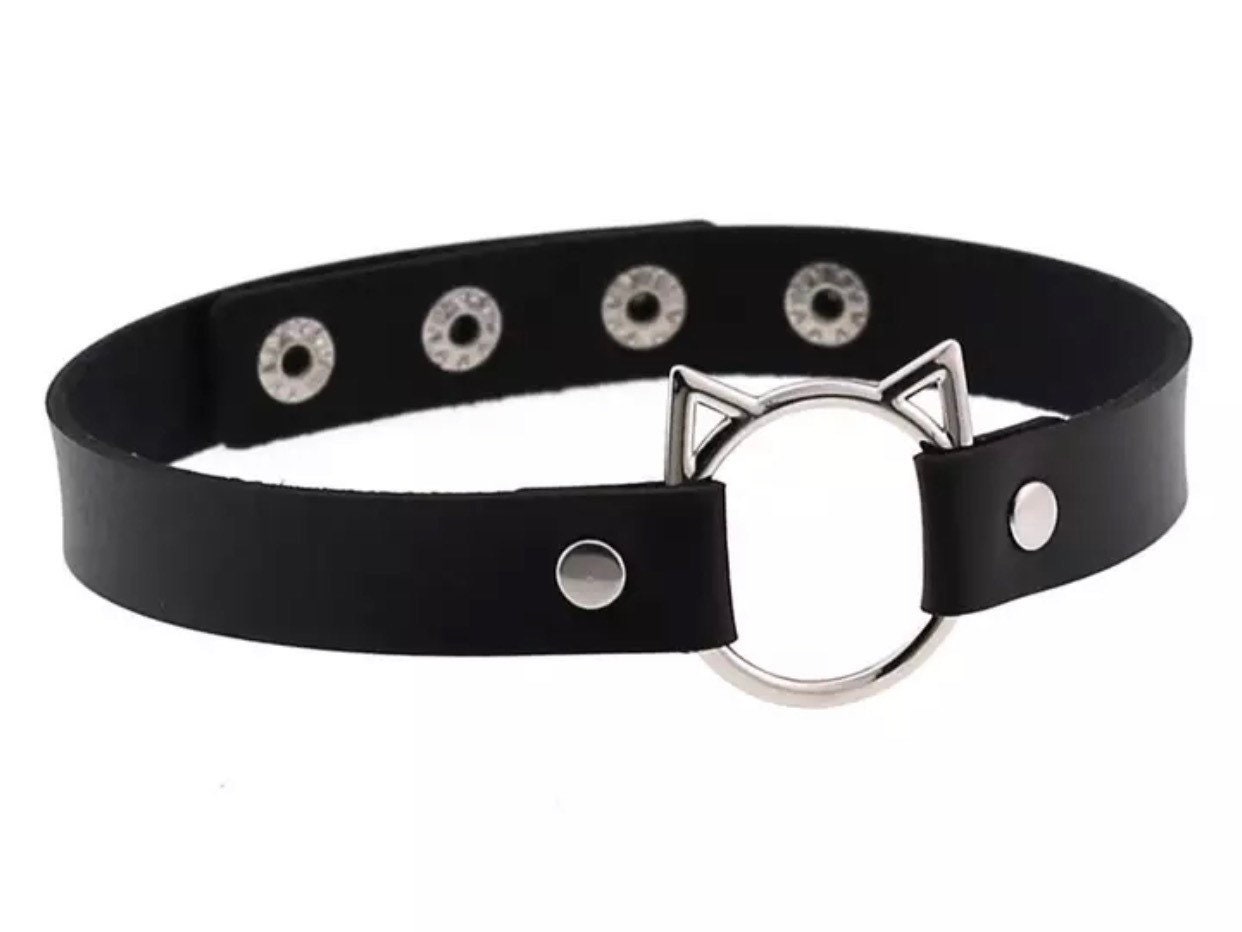 Cat choker cat collar kawaii choker cat lover cat | Etsy