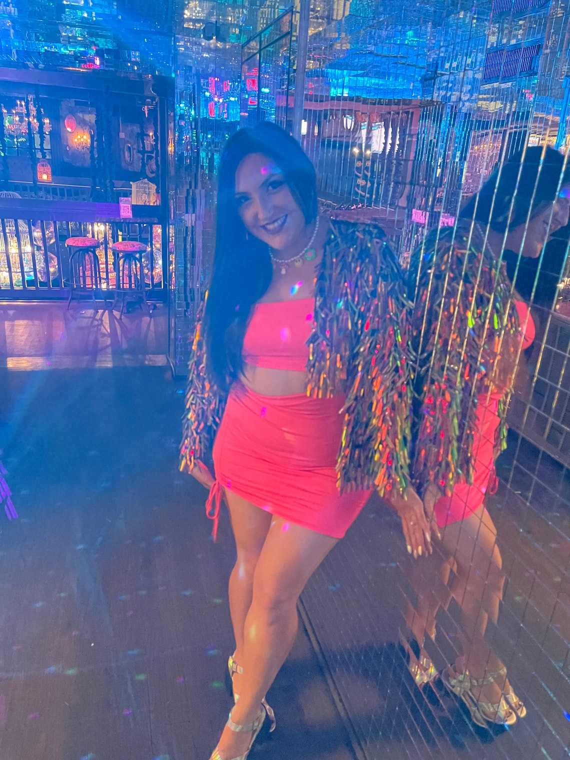 Golden Rainbow Sword Sequin Jacket / Sequin Kimono/ Tinsel - Etsy