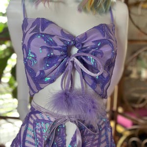 Custom Sequin Top and Skirt Set • Rave Wear • Fairy Dress • Rave ...