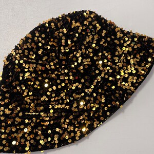 Sequin Bucket Hat, Reversible Festival Streetwear - Etsy
