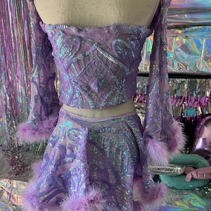 Custom Sequin Set • Rave Wear • Fairy Aesthetic • Rave Fashion • Rave ...