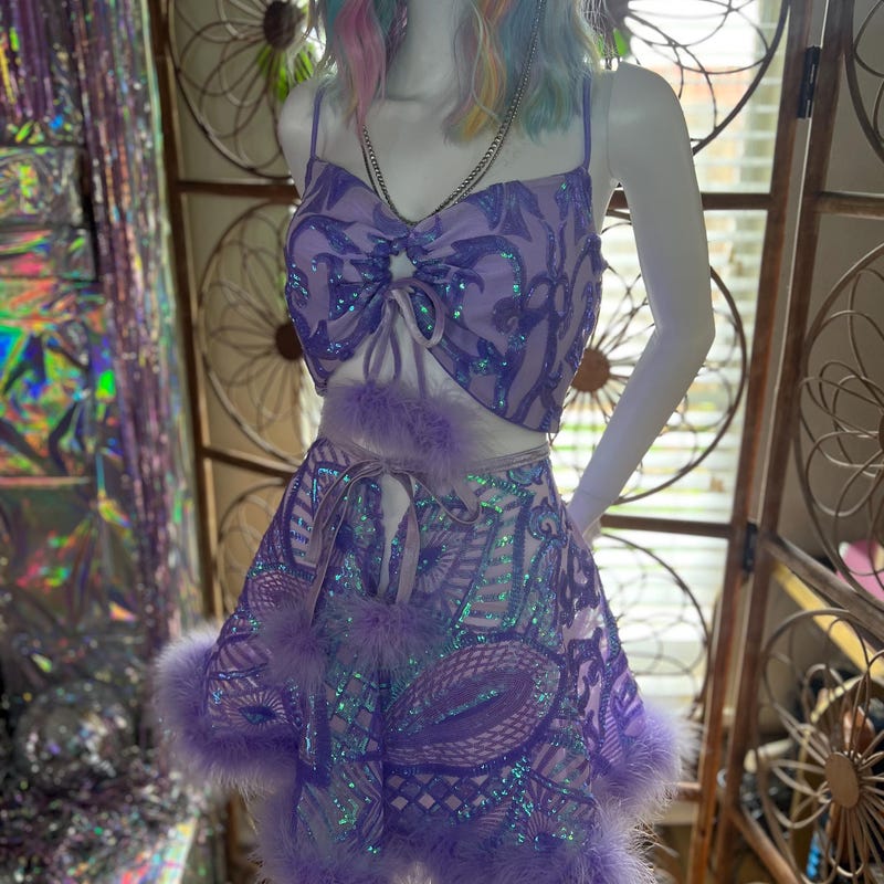 Sequin Fairy Rave Dress - Etsy
